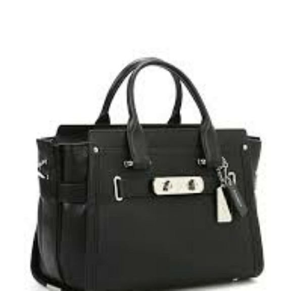 Coach | Bags | Authentic Coach Swagger Carryall Pebble Lthr Svbk | Poshmark